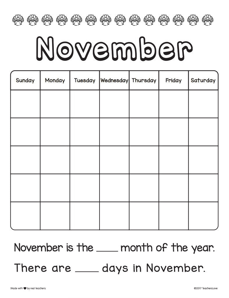 Calendar and Weather Journal – TeachersLove