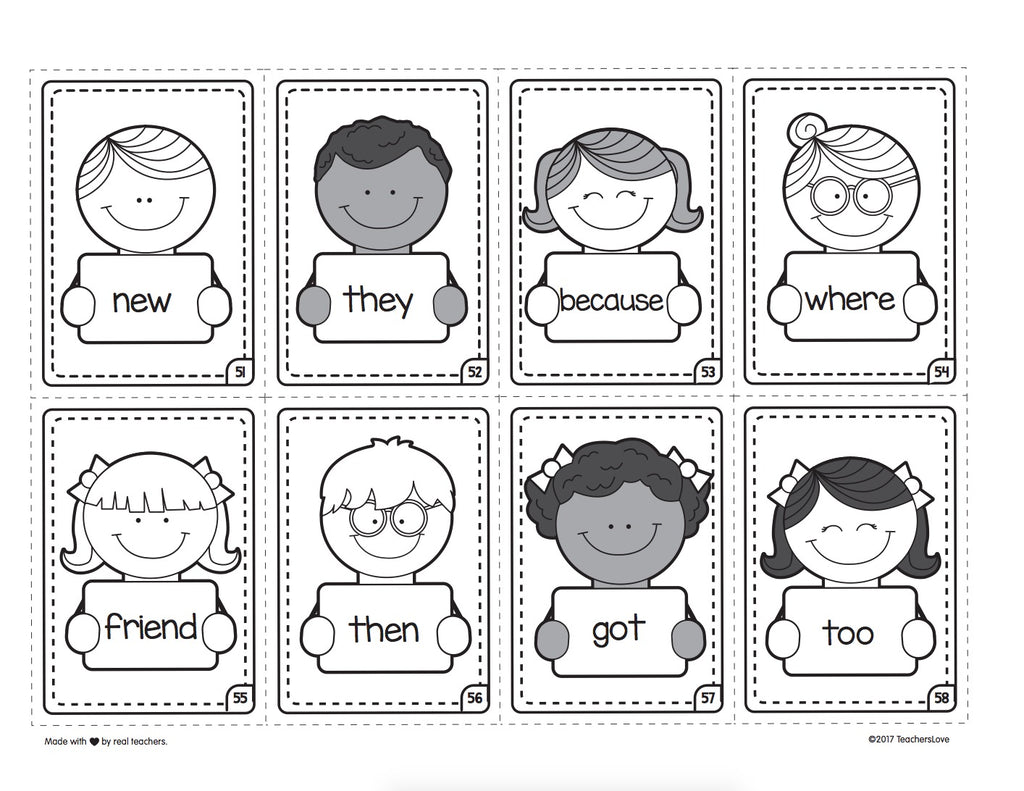 Sight Words, Set 2: 51-100 – TeachersLove