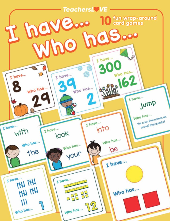 I Have... Who Has... Bundle – TeachersLove