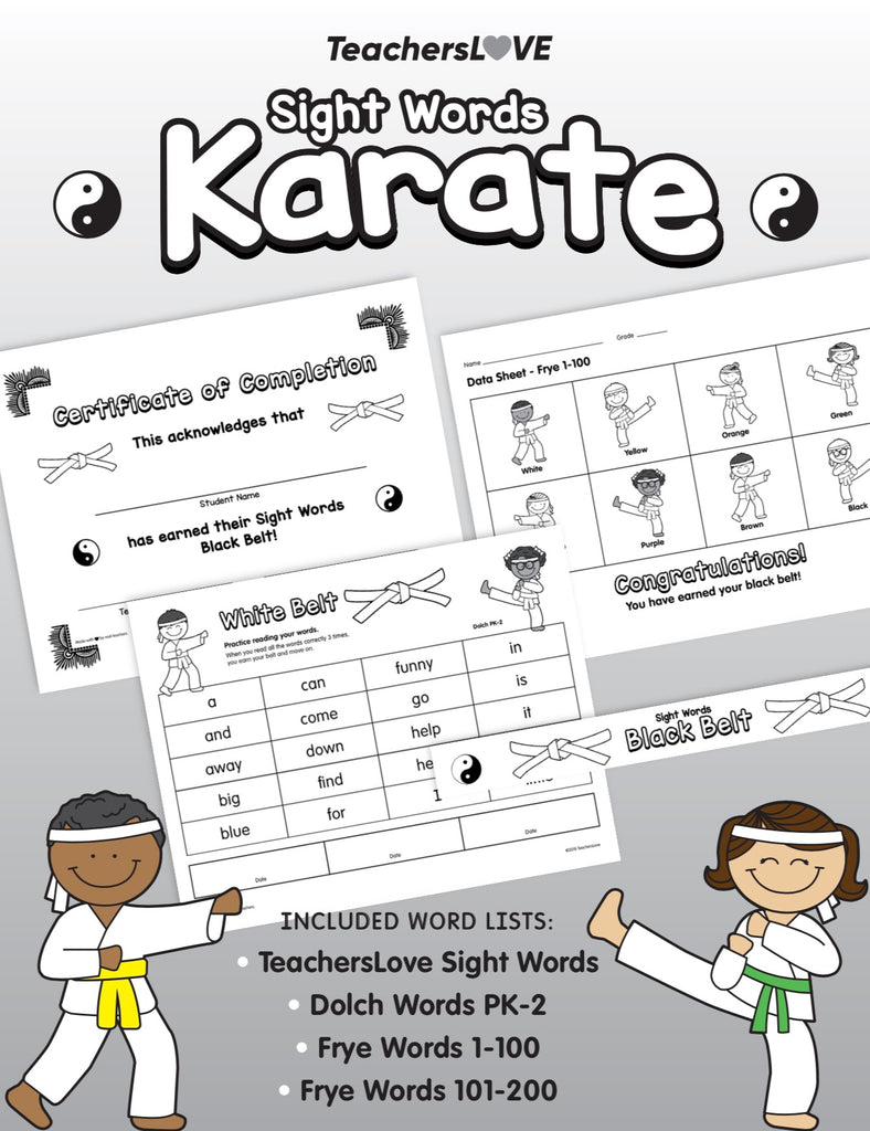 basic karate words
