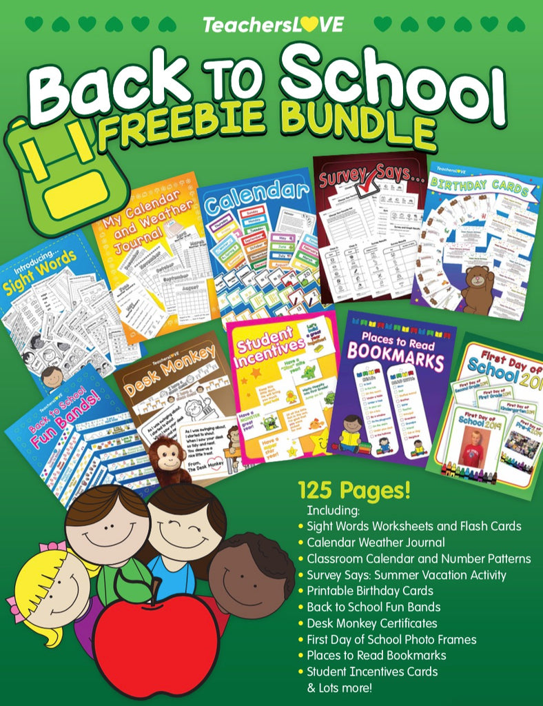 Back to School FREEBIE Bundle! — 125 Pages! – TeachersLove