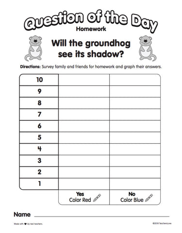 Question of the Day: Groundhog Day – TeachersLove